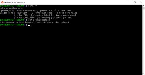 Terminal Ssh Connection Refused On Windows Wsl Stack Overflow