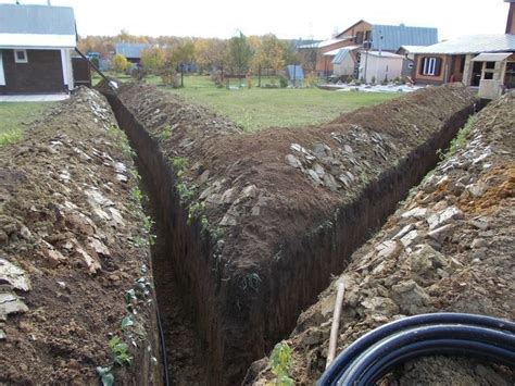 Копка траншей ям