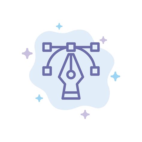 Design Graphic Tool Blue Icon On Abstract Cloud Background 13140741