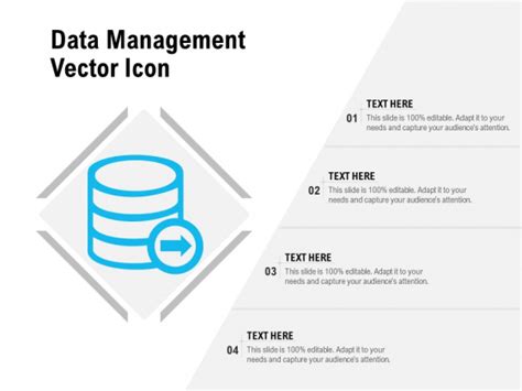 Data Management Vector Icon Ppt PowerPoint Presentation Gallery Guide PDF PowerPoint Templates