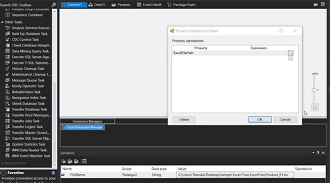 Extract File Names From Excel Files Using A For Each Loop Container In
