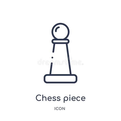 Linear Chess Piece Icon From Entertainment And Arcade Outline Collection Thin Line Chess Piece