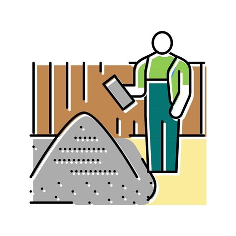 Resin Bound Surfaces Color Icon Vector Illustration 19572325 Vector Art