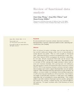 Review Of Functional Data Analysis Review Of Functional Data Analysis Pdf PDF PRO