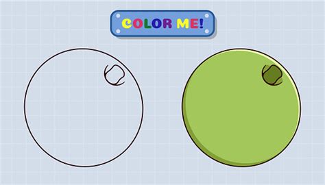 멜론 색칠하기 책 페이지에는 어린이 및 취학 전 교육을위한 스케치와 색상 샘플이 함께 제공됩니다 만화 스타일 일러스트레이션 0명에 대한 스톡 벡터 아트 및 기타 이미지