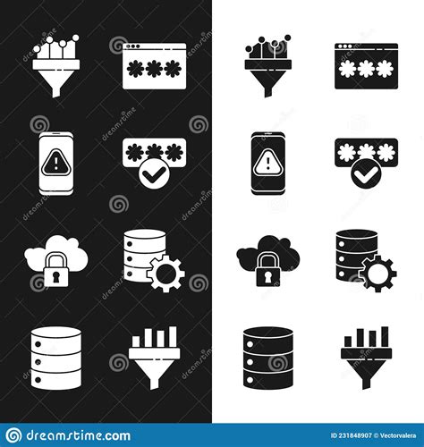 Set Password Protection Mobile With Exclamation Mark Sales Funnel