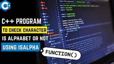 C Program To Check Character Is Alphabet Or Not Using Isalpha