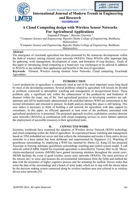 Cloud Computing In Agriculture Ppt Agriculture Industries