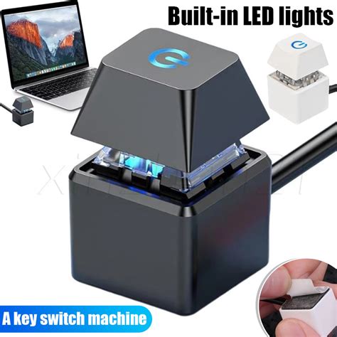 With LED Lights Mechanical Key Pushbutton Computer Desktop Switch For Home Office PC