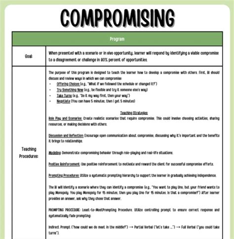Compromising Aba Program By Behavior Highway Tpt