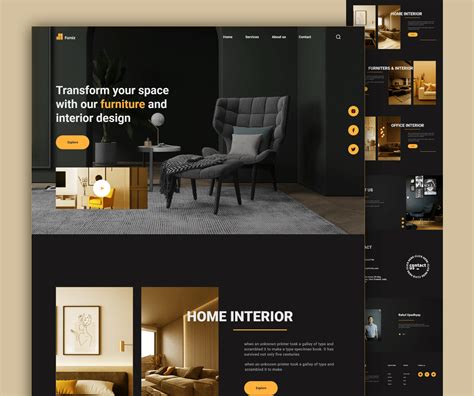 Interior Design And Furnitures Ui And Ux Design Behance