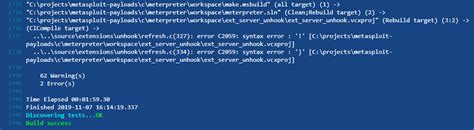 ci doesn t fail if syntax errors are present in pr · issue 367 · rapid7 metasploit payloads