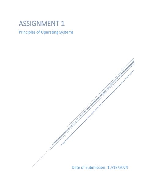 Assignment Pdf Mac Os Linux