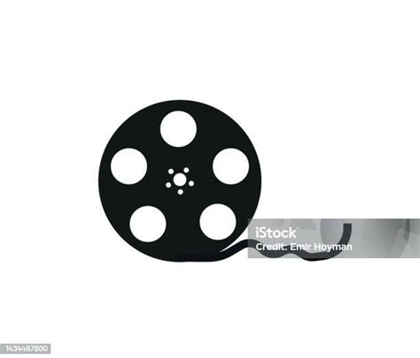필름 릴 영화 아이콘입니다 흰색 배경에 필름 스트립이있는 오래된 복고풍 릴 검은색에 대한 스톡 벡터 아트 및 기타 이미지 검은색 격리 고풍스런 Istock