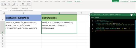 Eliminar Duplicados En Una Cadena De Texto Con Typescript Excel Signum