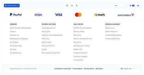 Collection Of Mega Footers Coded With Tailwind Css And Flowbite
