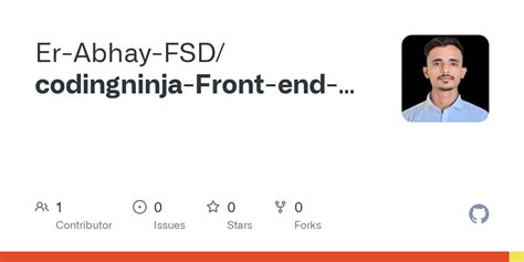 Github Er Abhay Fsd Codingninja Front End Solution