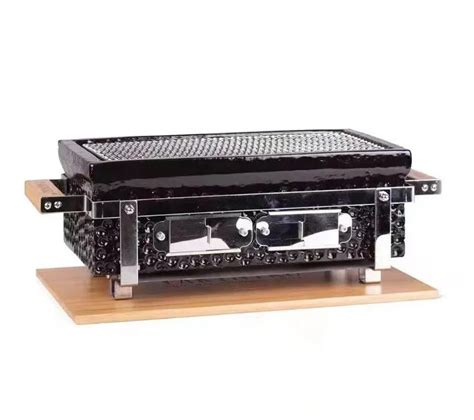 Japanese Yakitori Ceramic Kamado Mini Grill At Table For Bbq Table