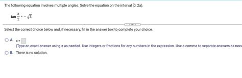 solved the following equation involves multiple angles