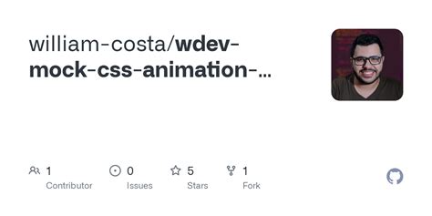 Github William Costawdev Mock Css Animation Resources