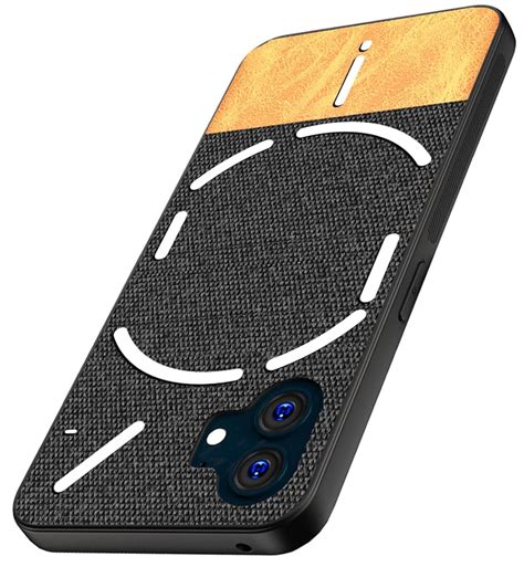 Kapa Soft Fabric Leather Hybrid Protective Back Cover For Nothing Phone Shockproof Slim