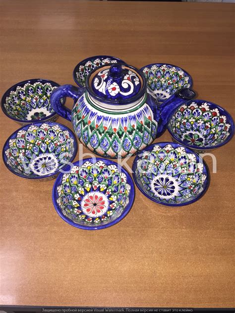 Чайник керамический ручная роспись (1 литр) серия "Мехроб" - Варим ...