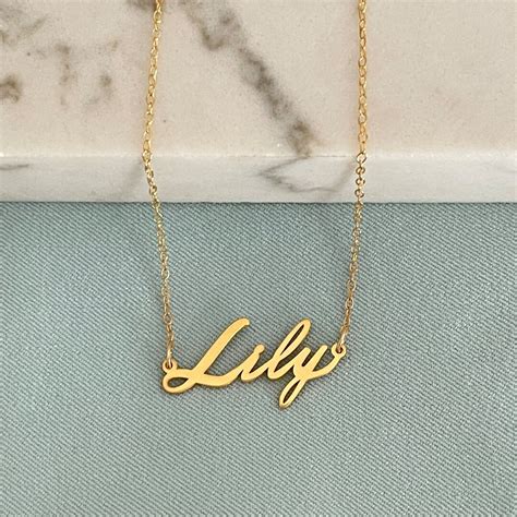 Gold Personalized Name Necklace Custom Name Necklace In Gold Gold