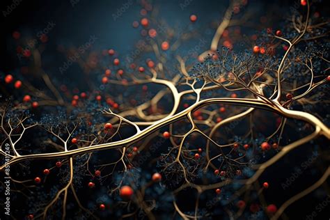 Neural Network Visualization Human Brain Analog Intricate Detailed Complexity Visual