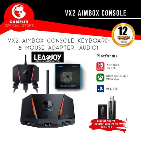 Gamesir X Leadjoy Vx2 Aimbox Keyboard Mouse Controller Adapter Converter Xbox Series X S One