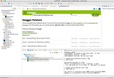 Openapi Provide Better User Experience With Codewind Post Codegen · Issue 79 · Eclipse