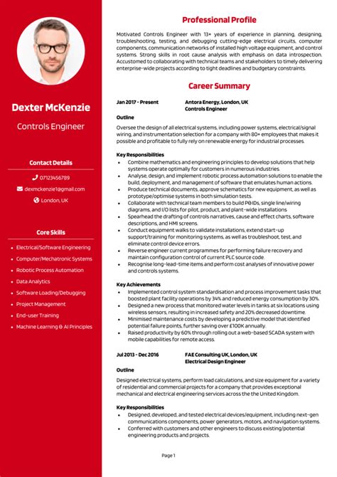 Controls Engineer CV Example Guide Land Top Jobs