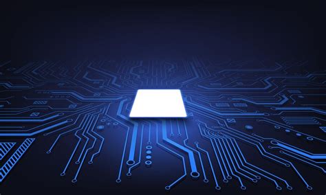 Premium Vector Abstract Technology Chip Processor Background Circuit Board And Html Code3d