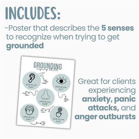 Grounding Coping Skill Poster Freebie By Mrs Kovala Counselor Tpt