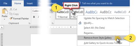 how to permanently clean style gallery in word daves computer tips