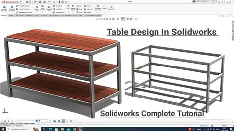 Solidworks Tutorials How To Design Table In Solidworks Part 1