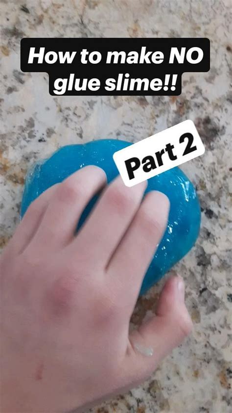 How To Make NO Glue Slime Part Slime No Glue Easy Slime Diy Slime Recipe