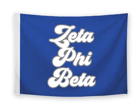 Zeta Phi Beta Sorority Retro Flag Greek Gear