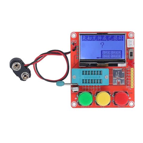 Lcr T4 Mini Z Diy Transistor Tester Pcb Diode Triode Capacitance Meter 9v With Lcd Graphic