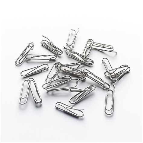 Premium Photo Sleek Document Fasteners On White Background