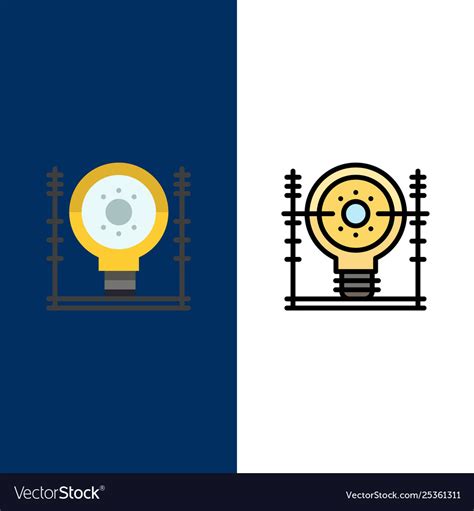 Define Energy Engineering Generation Power Icons Vector Image