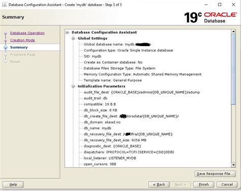 Minimalistic Oracle Using The Dbca General Purpose Template And The