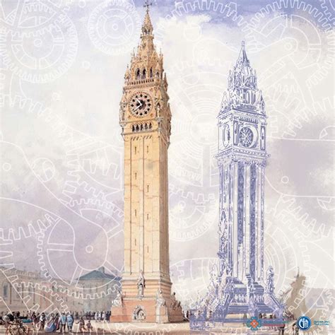 მსოფლიოსაათები ალბერტის კოშკის საათი ბელფასტი ჩრდილოეთ ირლანდია ქალაქ ბელფასტის ალბერტის