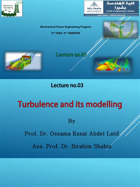 lecture 3 turbulence modeling pdf fluid dynamics navier stokes