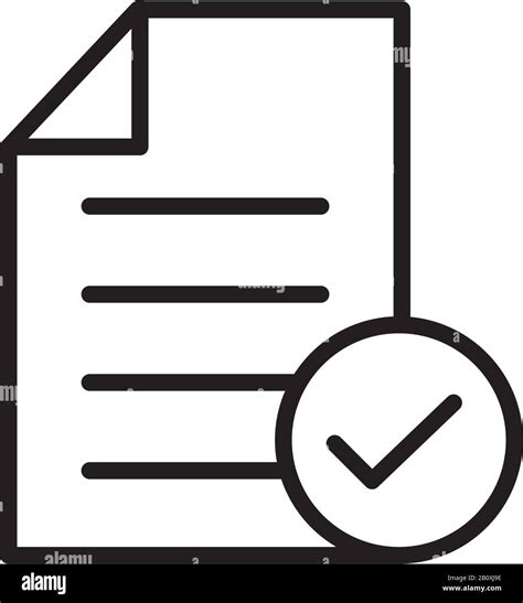 Paper Document With Check Symbol Stock Vector Image And Art Alamy