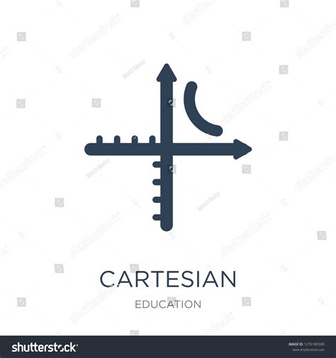 Cartesian Coordinate System Icon Vector On Stock Vector Royalty Free