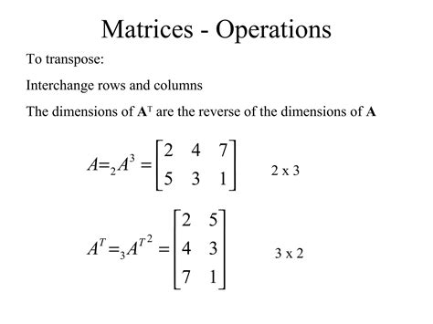 Ppt On Matrices And Determinants Ppt