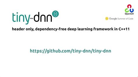 GSOC OpenCV Tiny Dnn Module YouTube