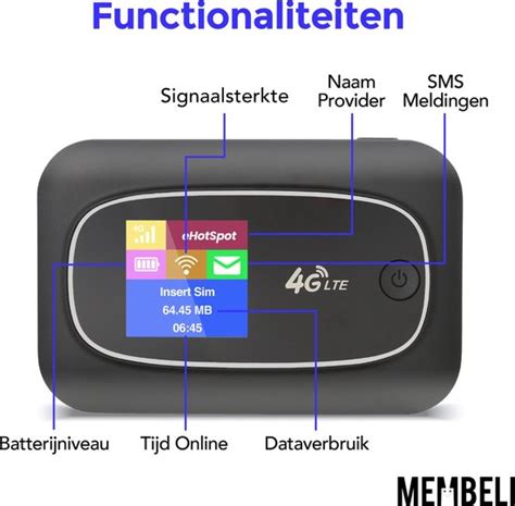 Membeli Mifi G Router Draadloos Wifi Simkaart Wereldwijd Bereik Mbps G Bol