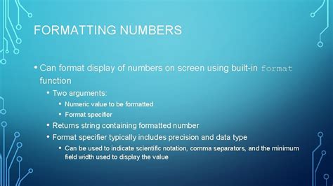 Formatting And Print Chapter 2 More About Data