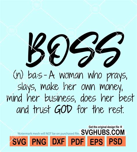Boss Definition Svg File Boss Svg File Boss Meaning Svg Boss Babe